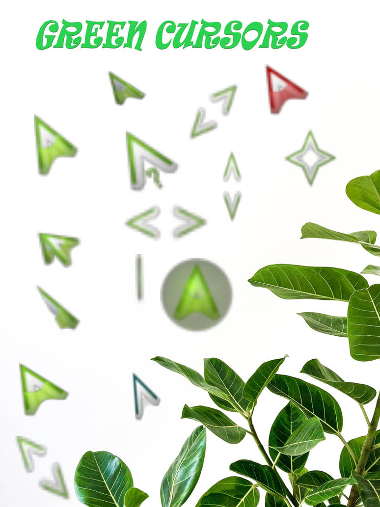 Cursors Green by annavarj on DeviantArt