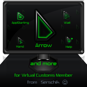 Gradient Green cursors by annavarj on DeviantArt