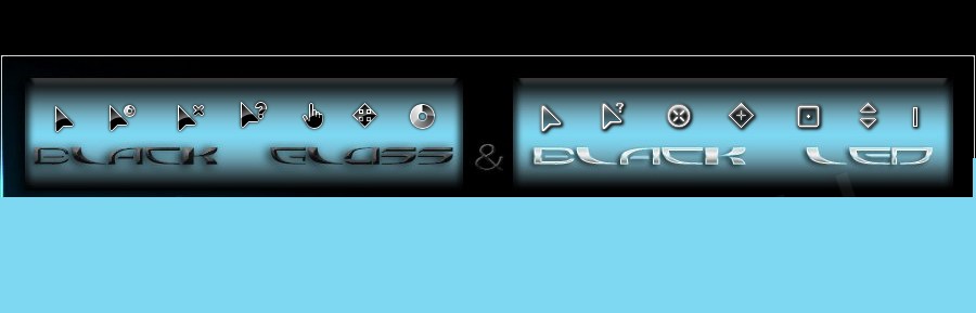 Black Led and Black Gloss cursors by annavarj on DeviantArt