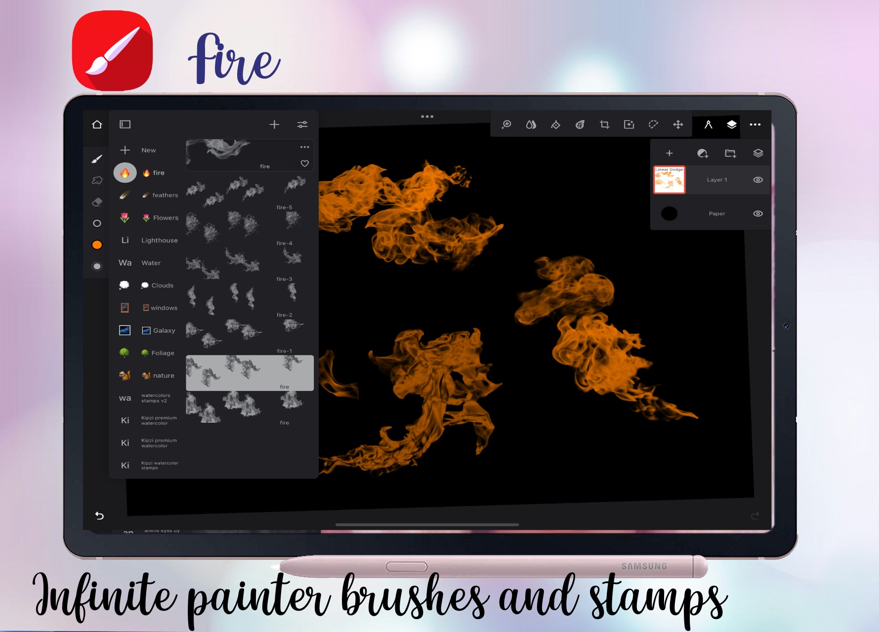 Fire brushes for infinite painter by kipziart on DeviantArt