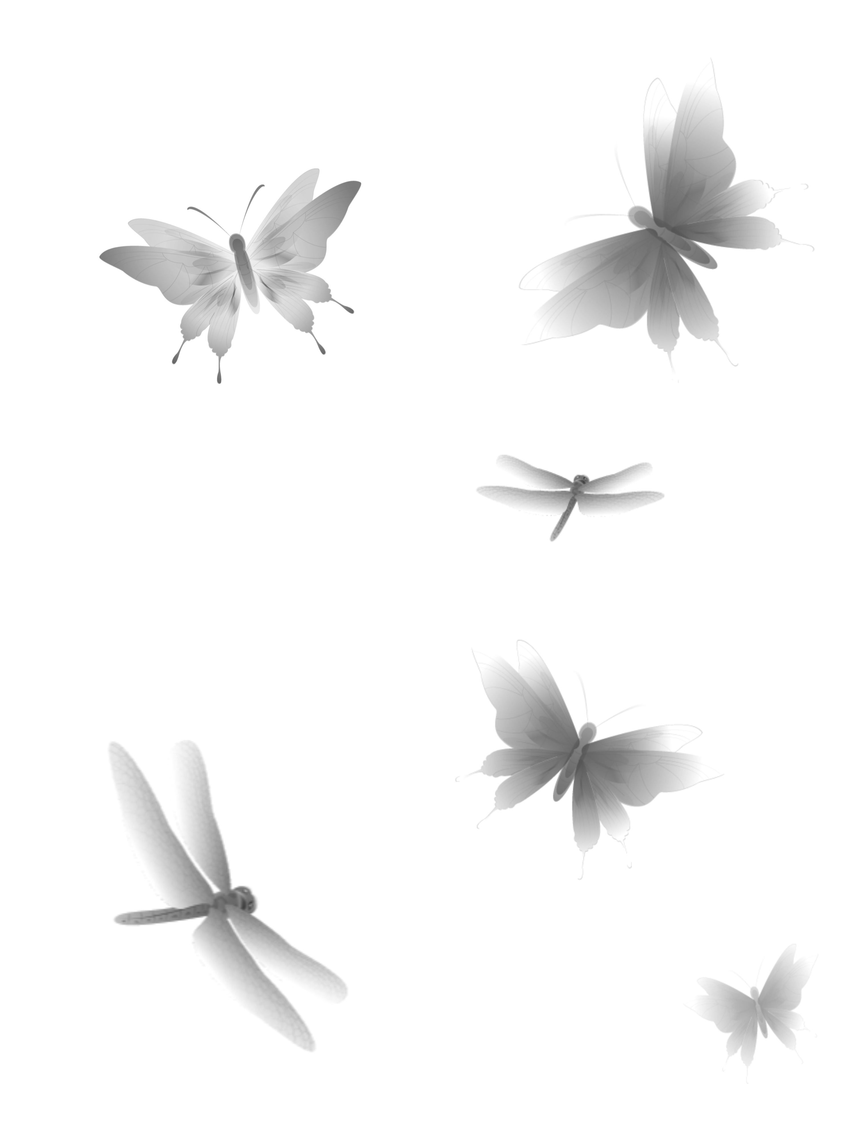 Butterflies Dragonflies brushes infinite Painter by kipziart on DeviantArt