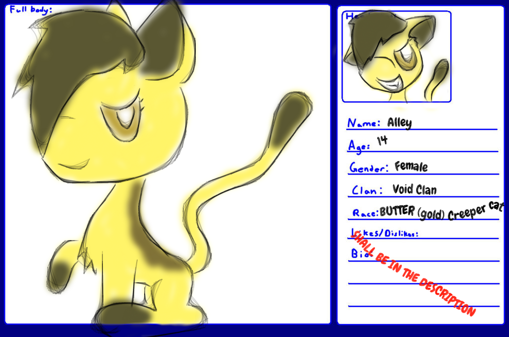 Minecraft kitties ref sheet Alley by Vulpotato on DeviantArt