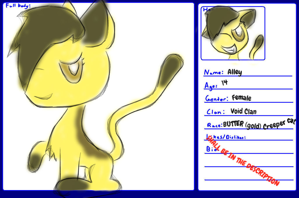 Minecraft kitties ref sheet Alley by Vulpotato on DeviantArt