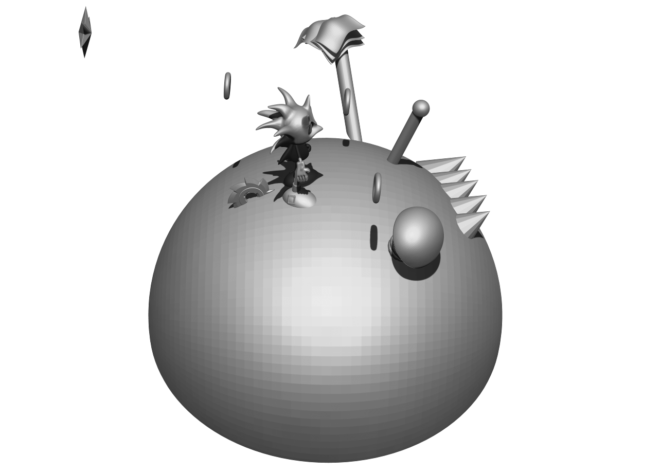 Sonic Side View Version 1 by ChaosSonic2013 on DeviantArt