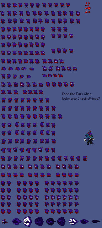 Fade the Dark Chao Sprite Sheet by ChaoticPrince7 on DeviantArt
