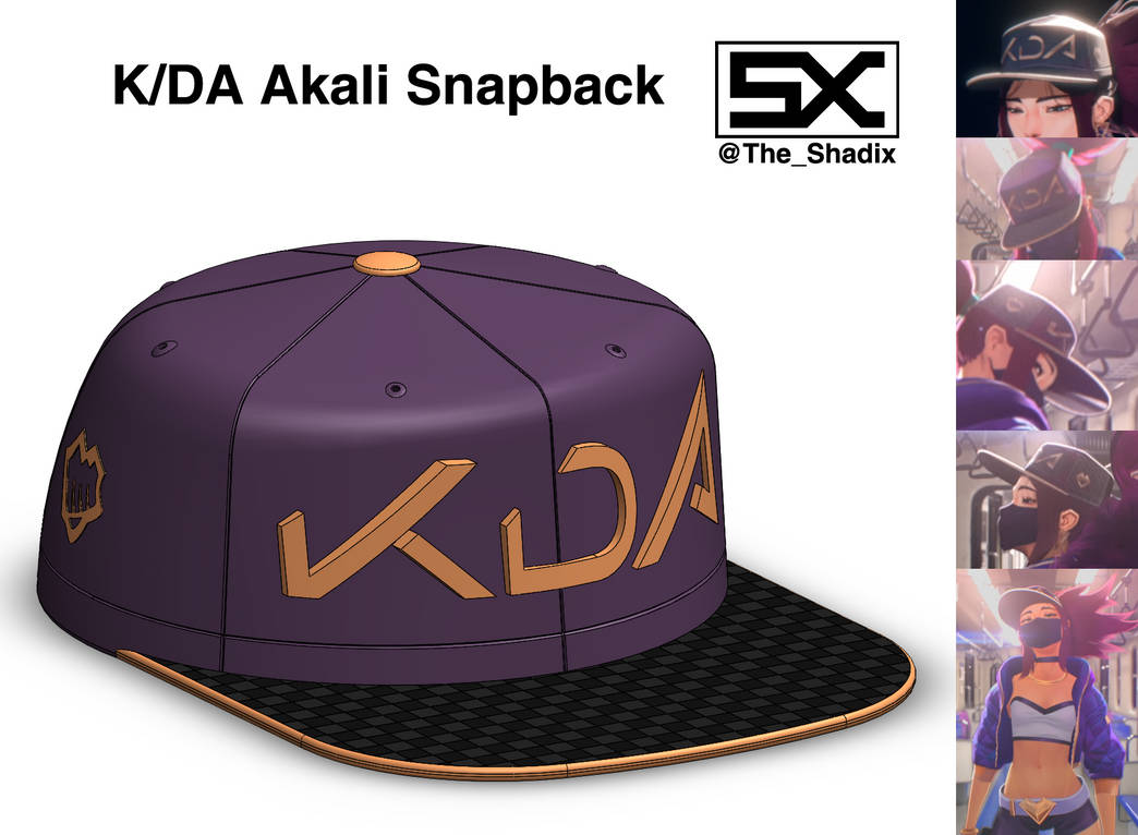 [League of Legends] [FBX] K/DA Akali Snapback by ShadorX on DeviantArt