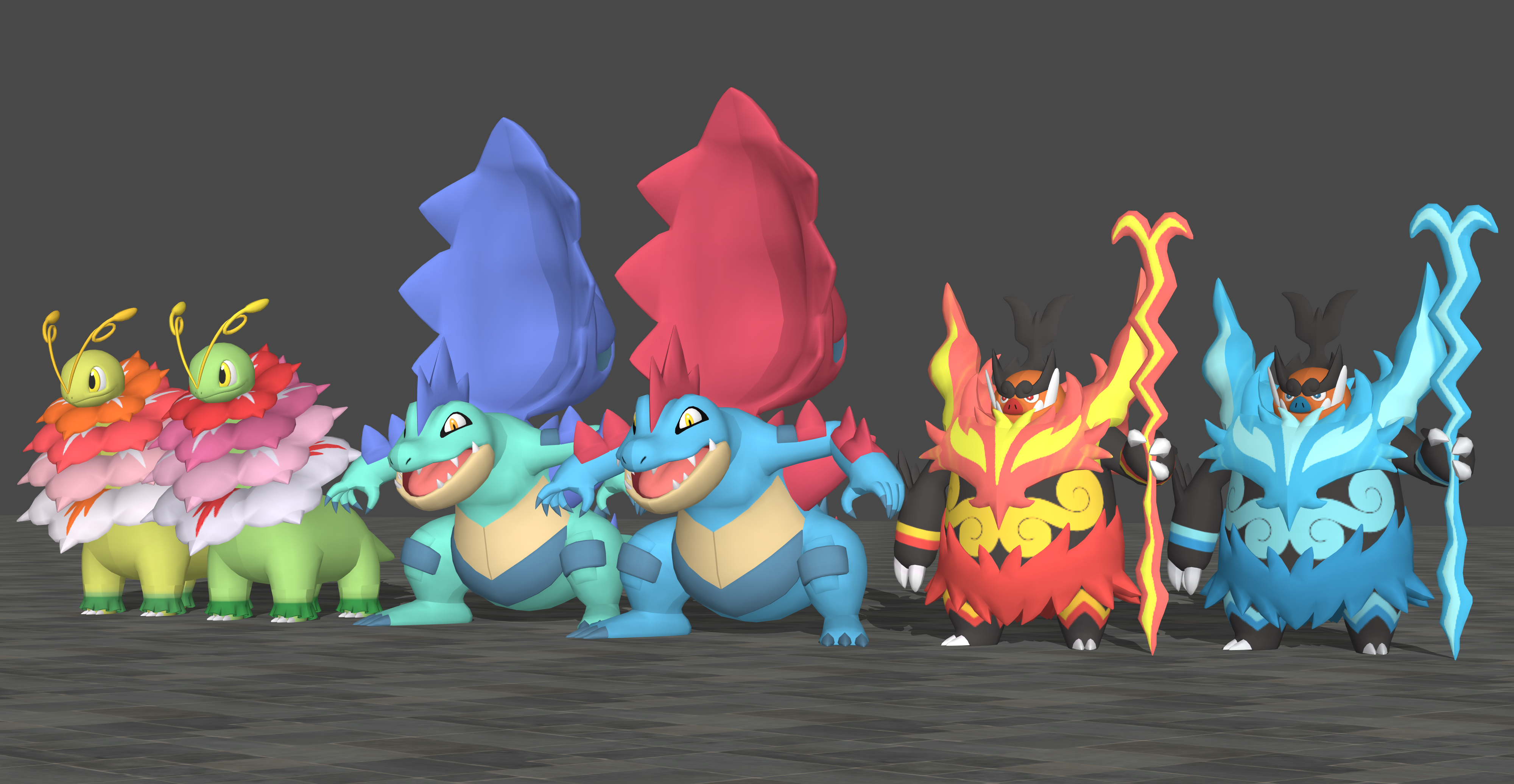 XPS PLZA Mega Starters by SporemanJake on DeviantArt