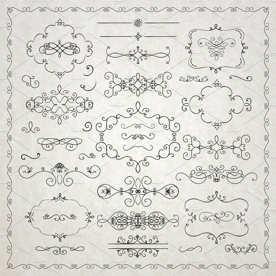 Freebie! Decorative Elements by HelgaHelgy on DeviantArt