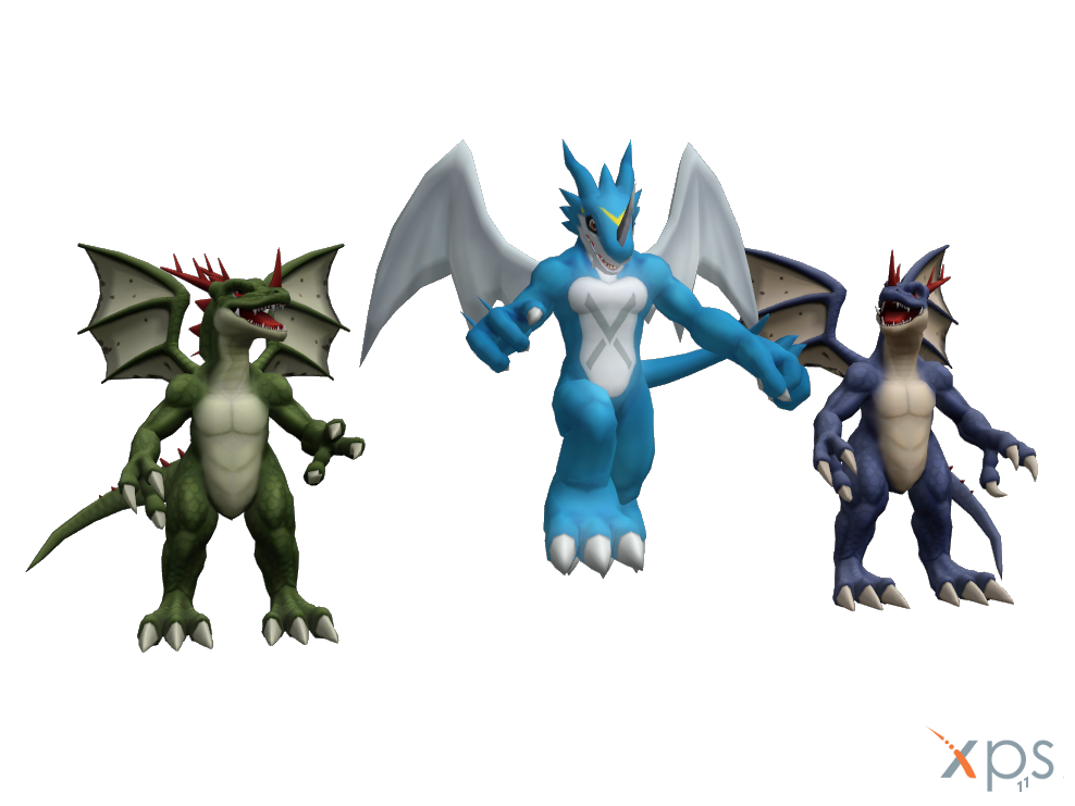 Digimon Pack EX1 - Dragons by GiantBeltway on DeviantArt