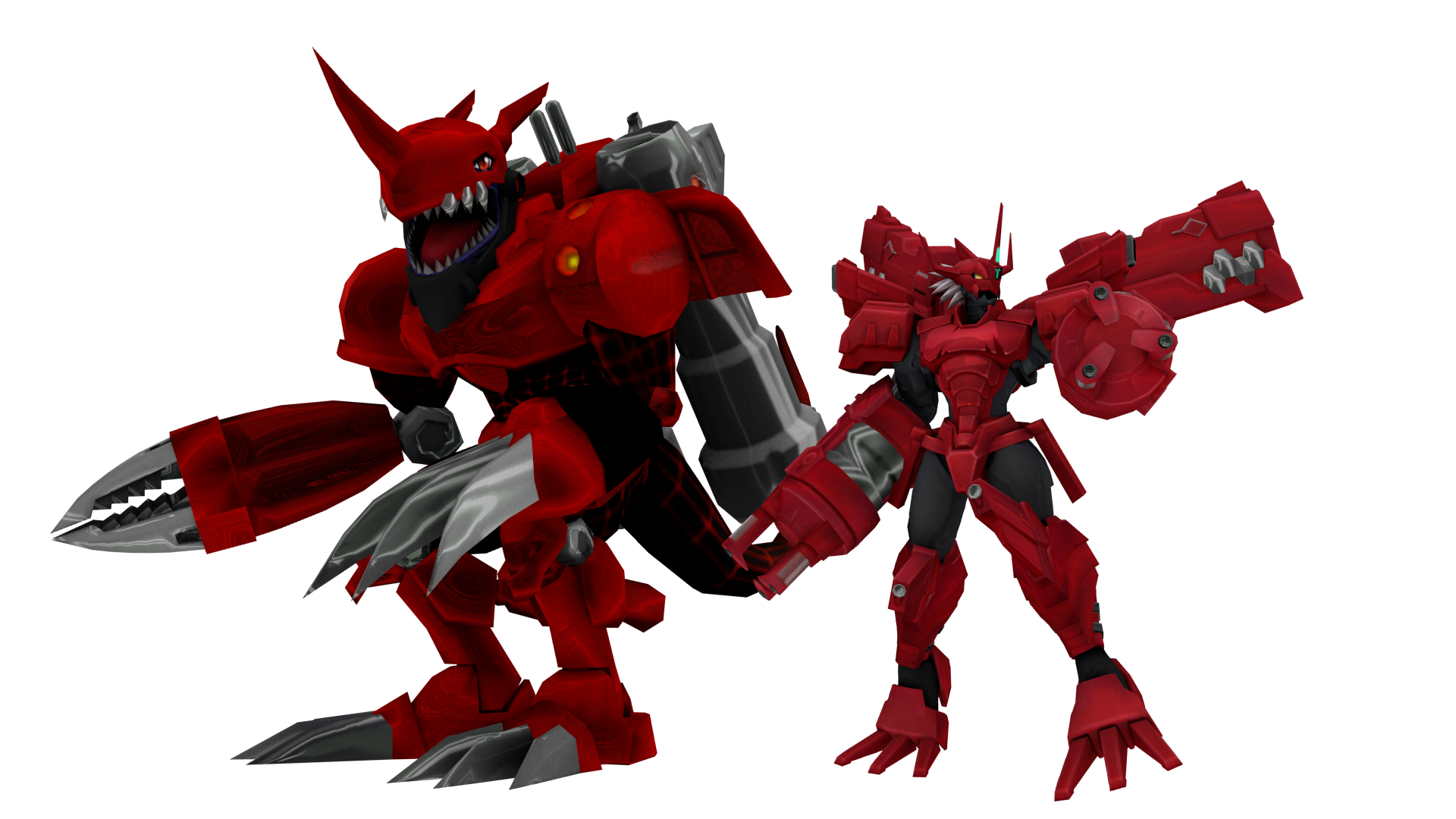 Digimon Pack EX6 - Red Armored by GiantBeltway on DeviantArt