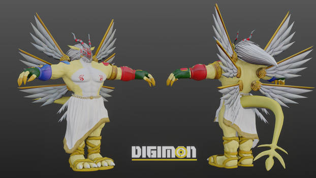 Goddramon Modelo 3d Digimon Angemon" 3D Models To Print Yeggi