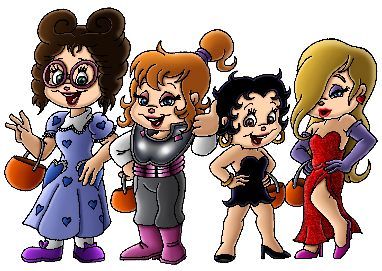 Halloween Chipettes 10 by Peacekeeperj3low on DeviantArt