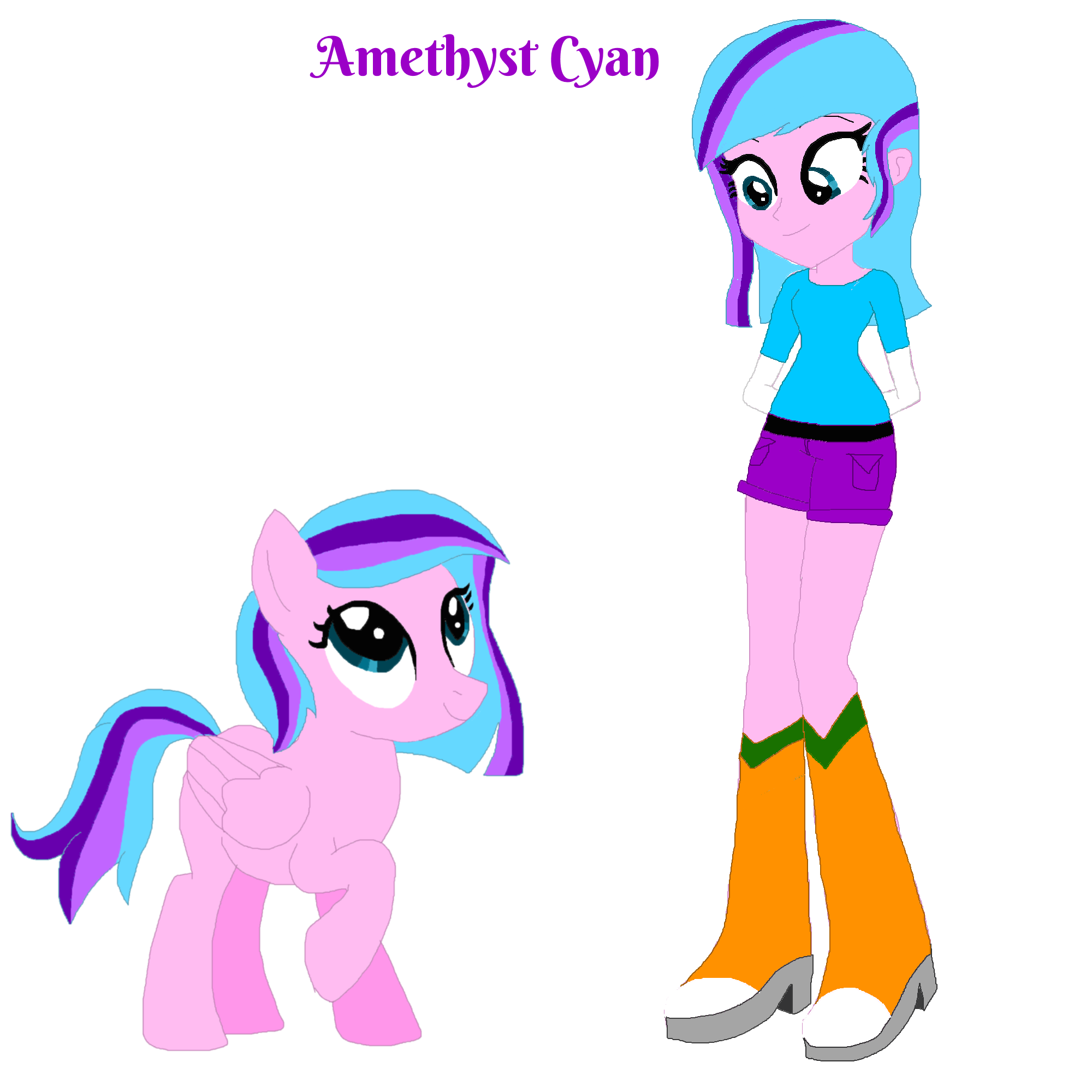 (New OC) - Amethyst Cyan by Mathew-Swift-VA on DeviantArt
