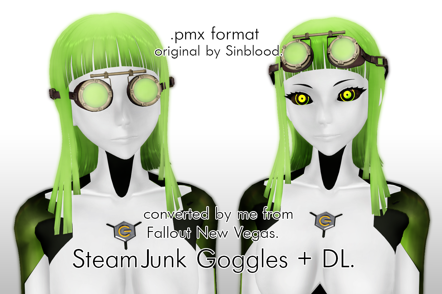 SteamJunk Goggles for MMD + DL! by IamMaemi on DeviantArt