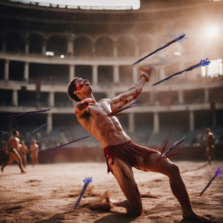 Unarmed Thracian soldiers target of Roman archers by Hal1254 on DeviantArt