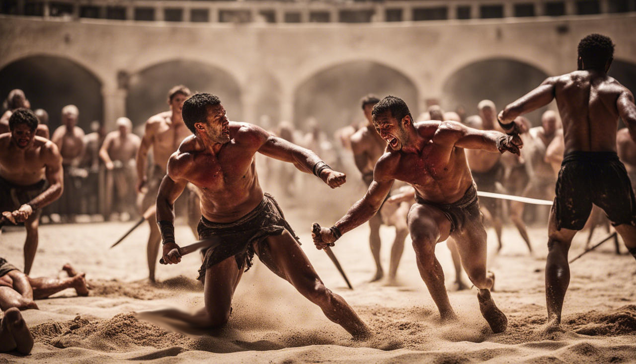 Gladiators fighting in the arena by Hal1254 on DeviantArt