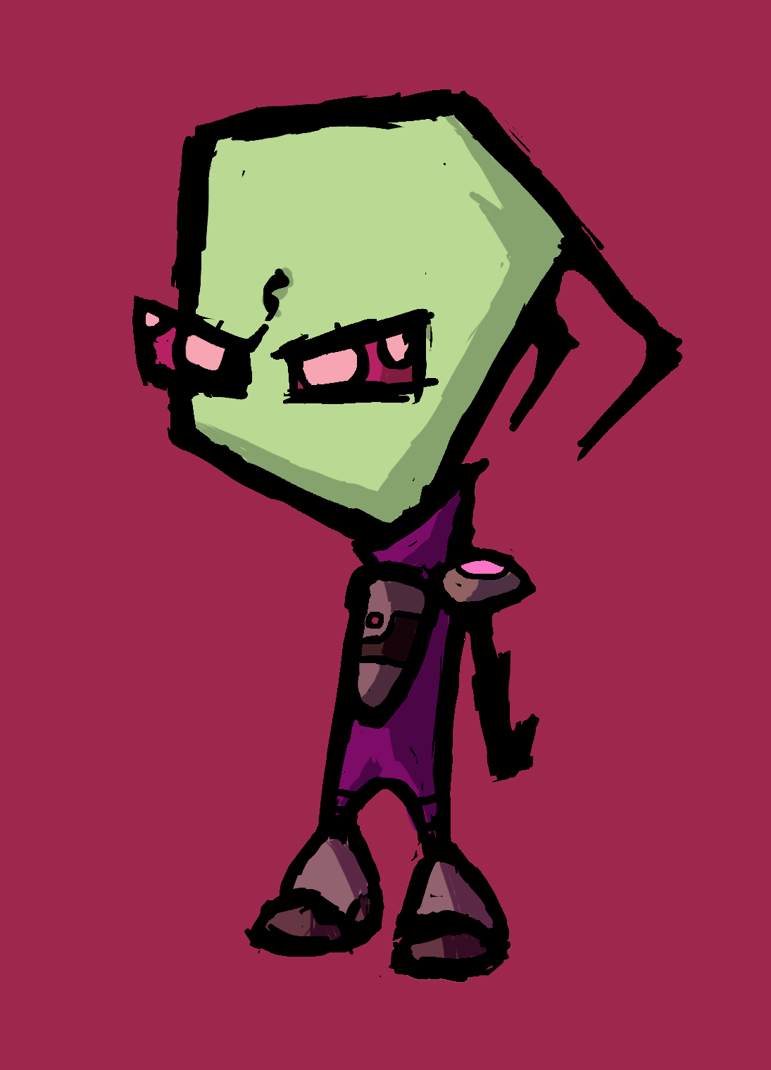 invader zim doodle by littlebananamoongirl on DeviantArt