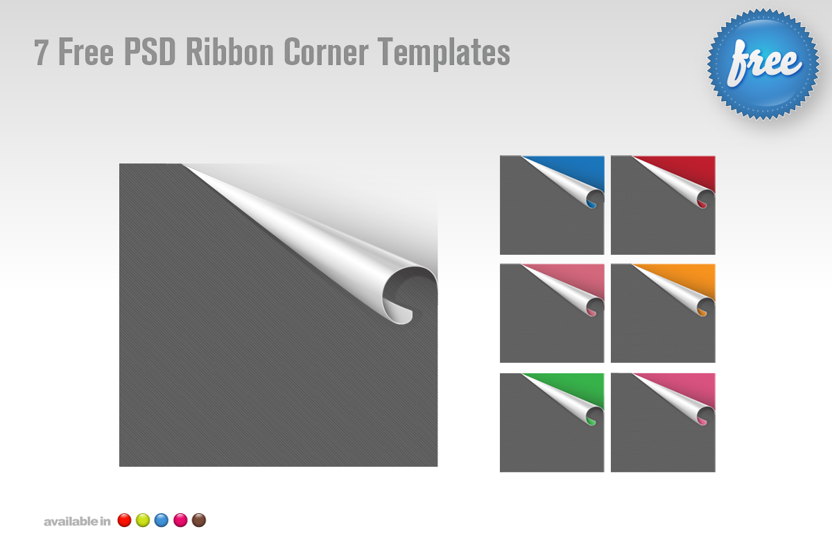 Free Web Ribbons .PSD by YesIMaDesigner on DeviantArt