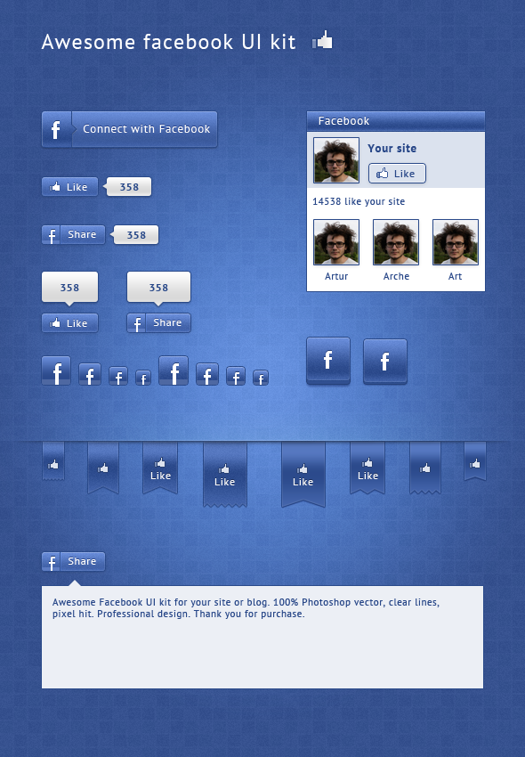 Free Facebook UI .PSD by YesIMaDesigner on DeviantArt