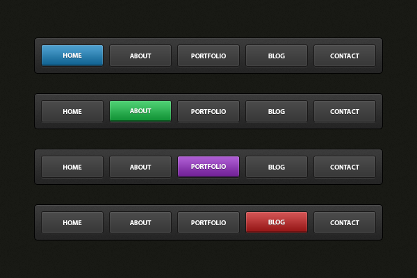 Free Menu Buttons .PSD by YesIMaDesigner on DeviantArt
