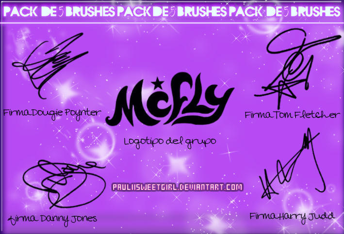Brush firmas de los miembros de McFly by PauliiSweetGirl on DeviantArt