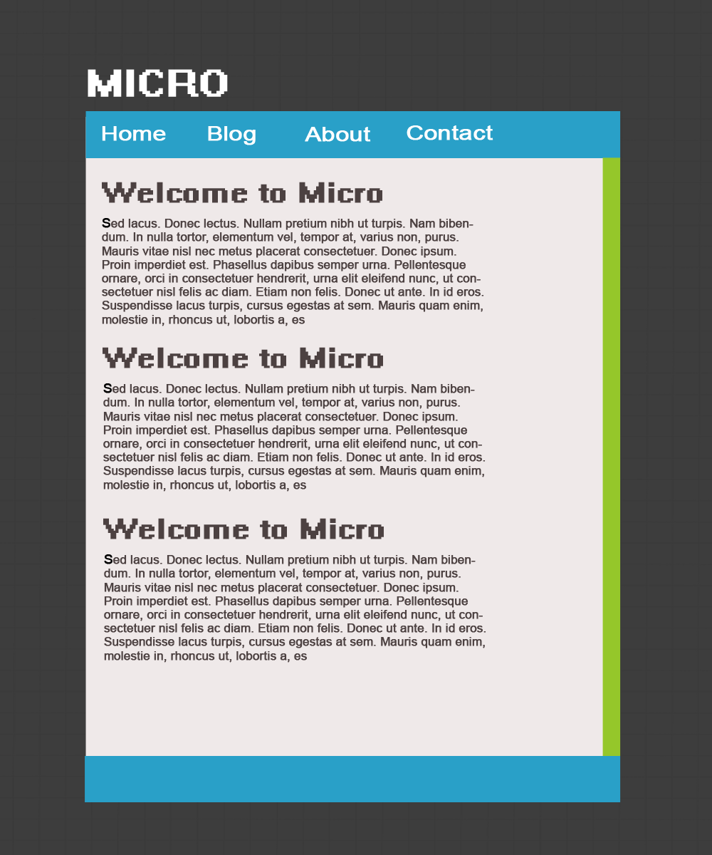 Micro Web Design Template by rcleozier on DeviantArt