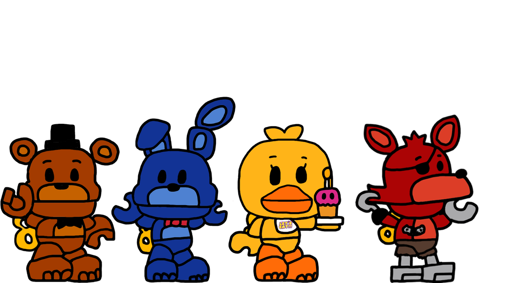 mini freddy and Friends by aidenmoonstudios on DeviantArt