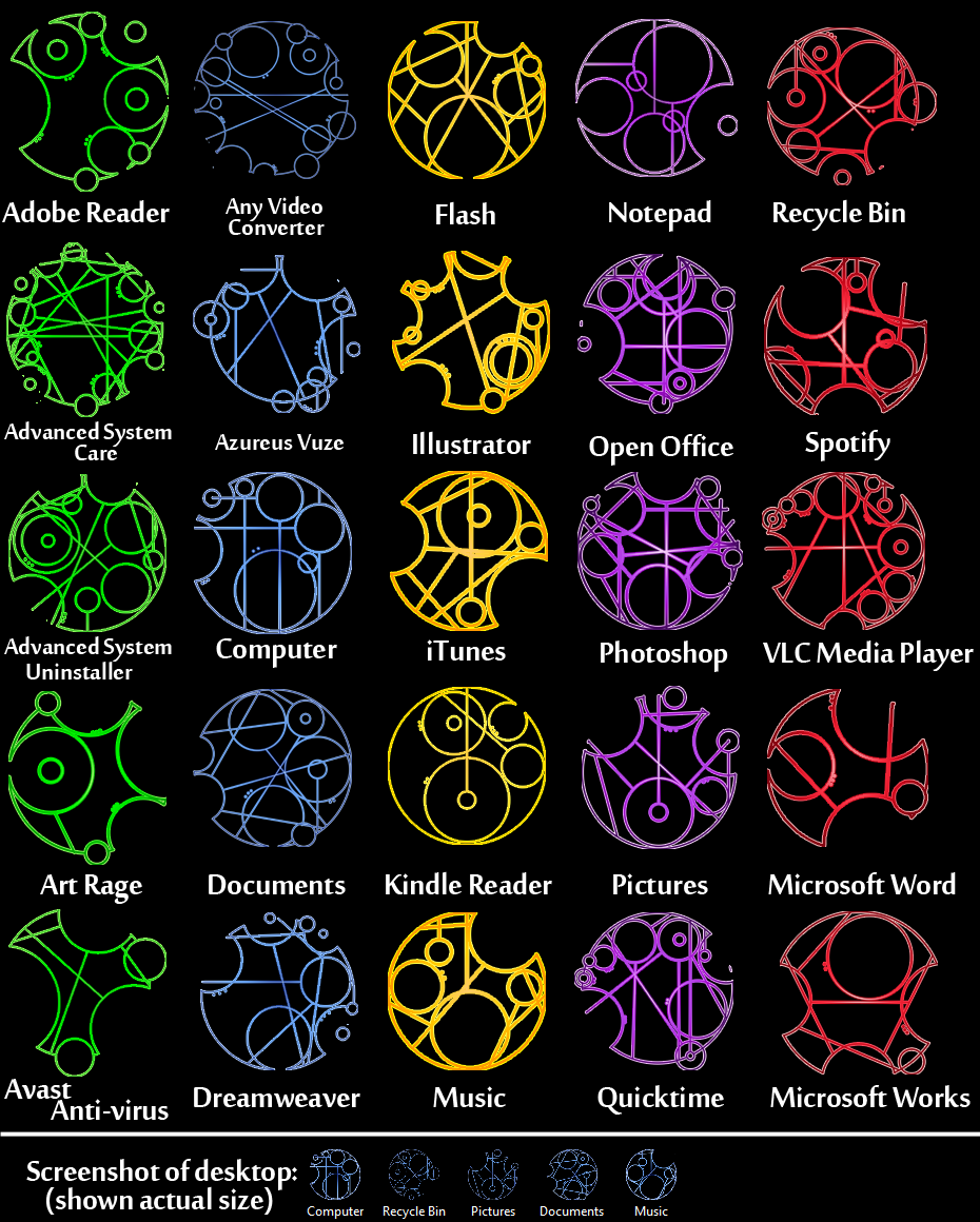 Gallifreyan Writing Wallpaper