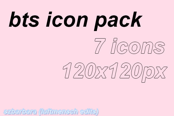 [pack] bts icon pack by szbarbara on DeviantArt