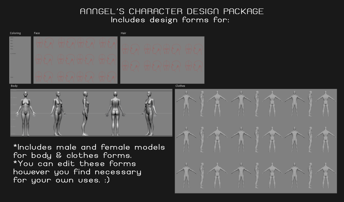 Full Character Designing Form by LadyLombax on DeviantArt