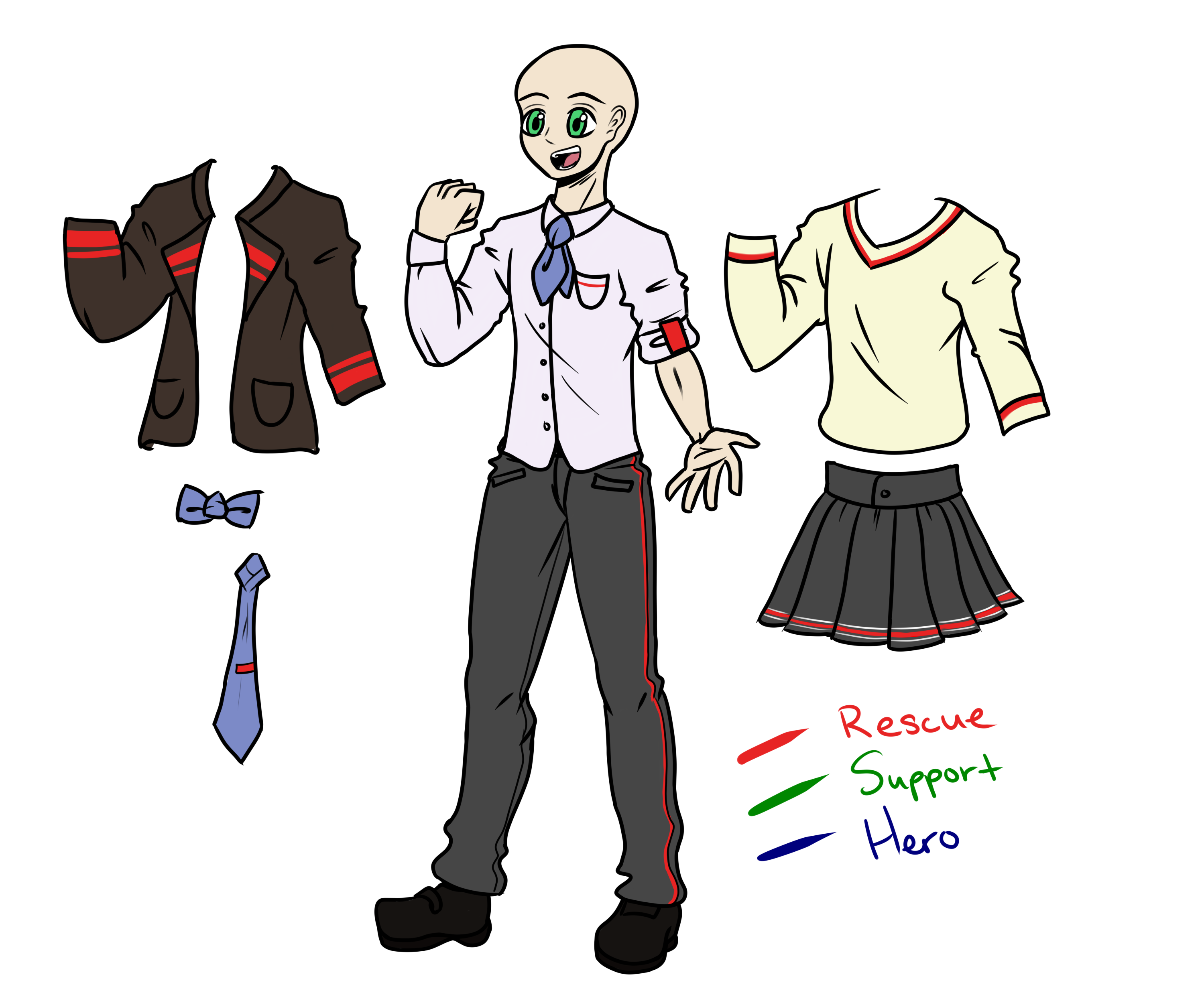 MOCA: Student Uniform Examples by ShoutingFir380 on DeviantArt