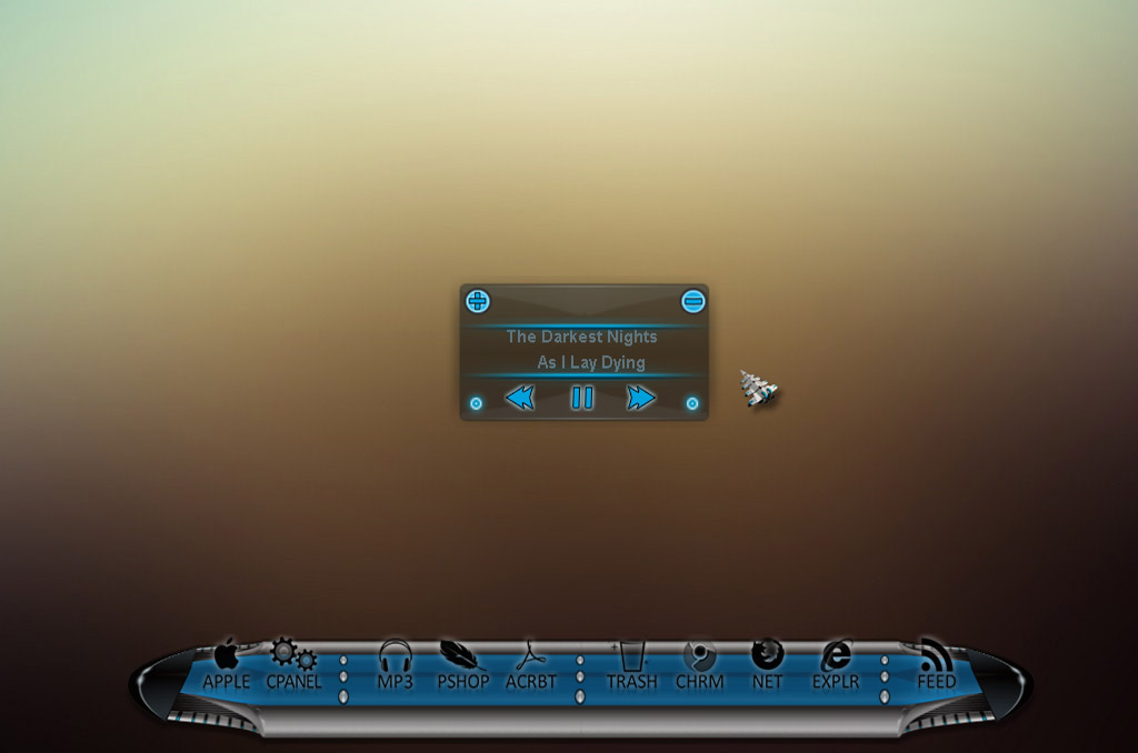 All Blue Music Player by Themer1 on DeviantArt