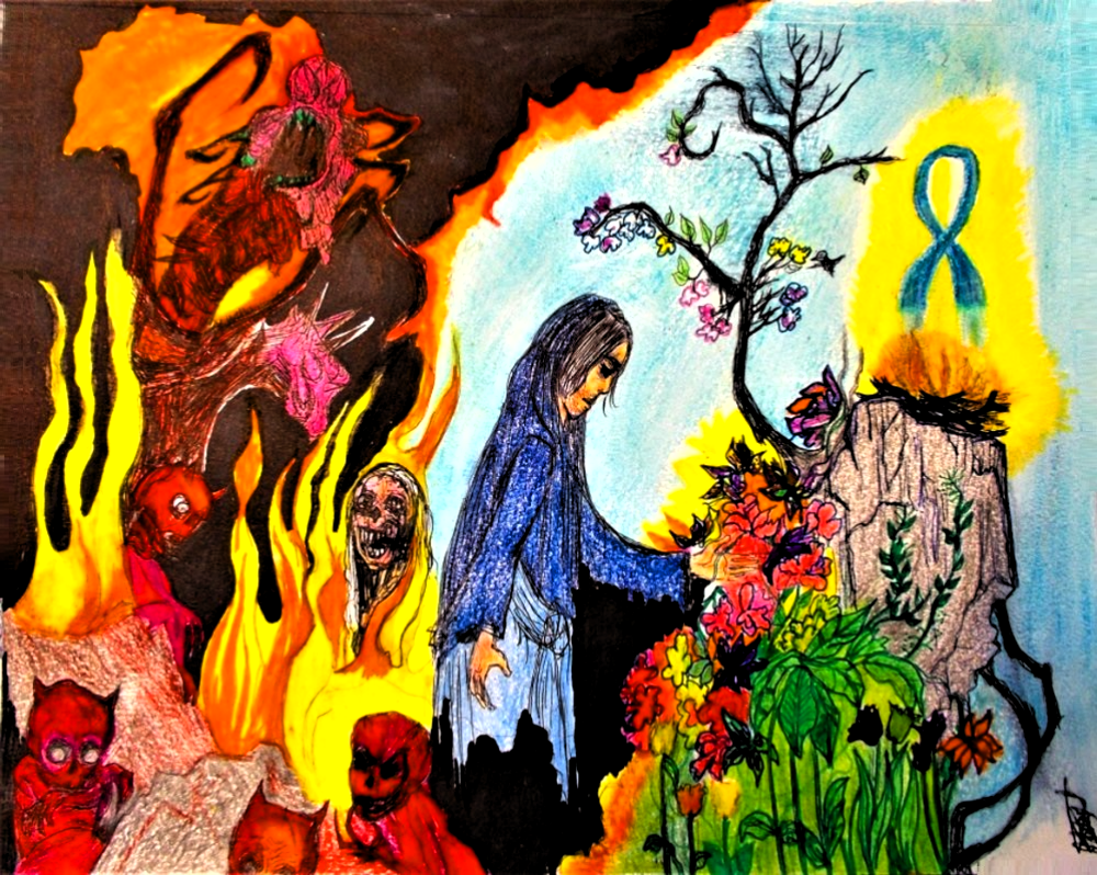 Drawing for Sexual Abuse Awareness Event by JOHNNYFB on DeviantArt