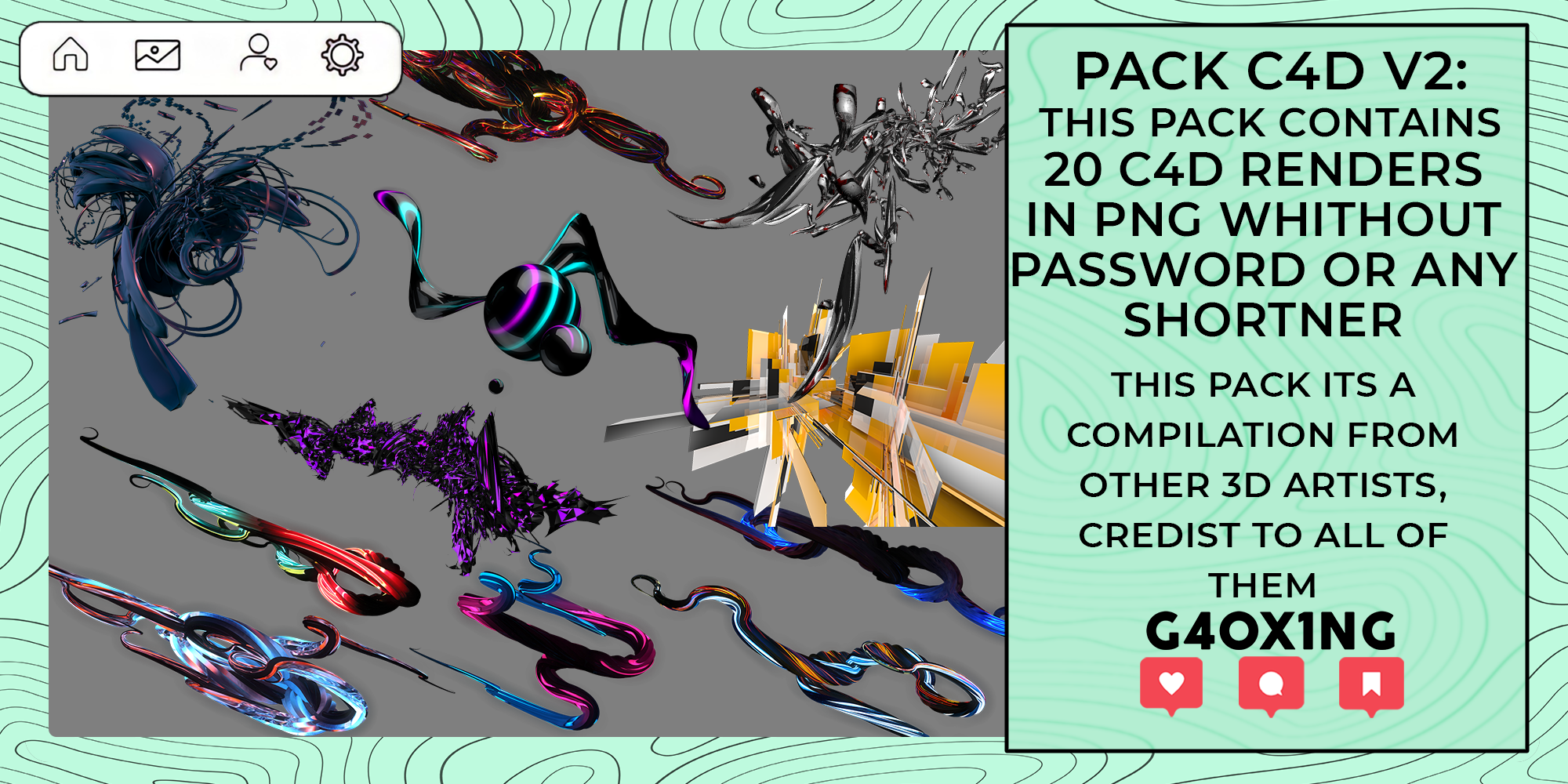 C4D RENDER PACK V2 BY GAOXING by G4OX1NG on DeviantArt