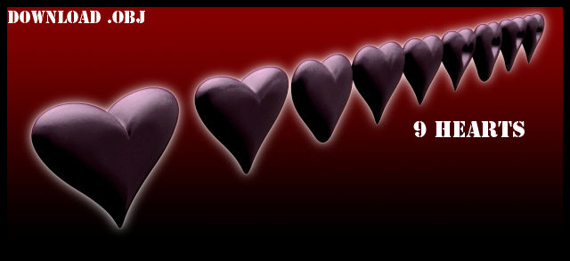 Heart Models Requested by REDWOOD3D on DeviantArt