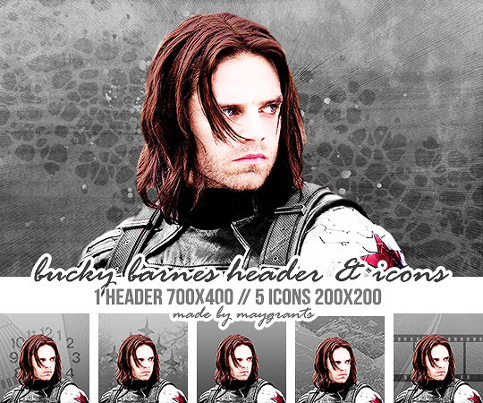 bucky barnes + grey header/icon set by maygrants on DeviantArt