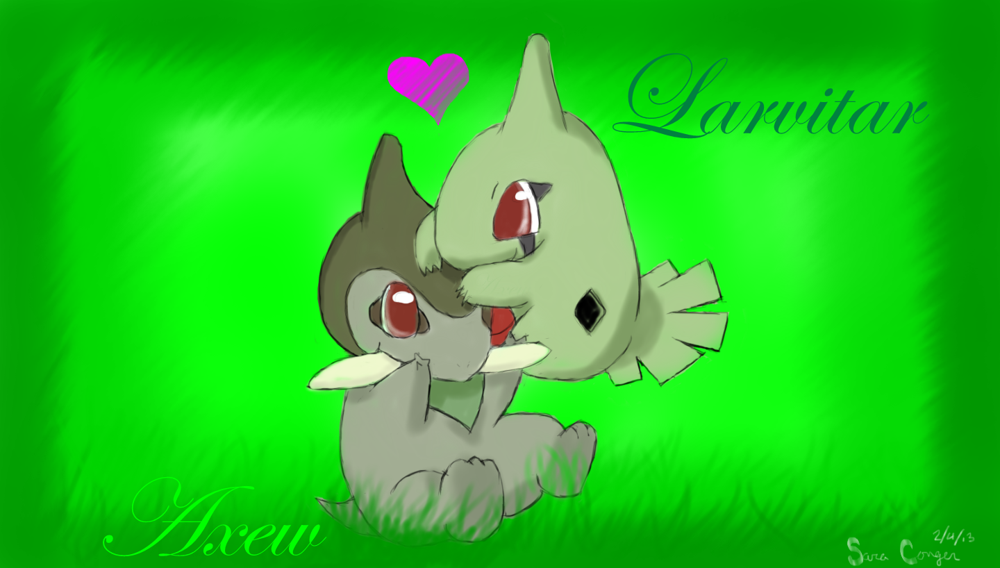Larvitar And Axew