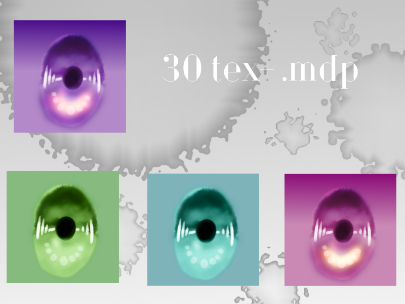 MMD Eye pack ~Painted~ by Relomi on DeviantArt