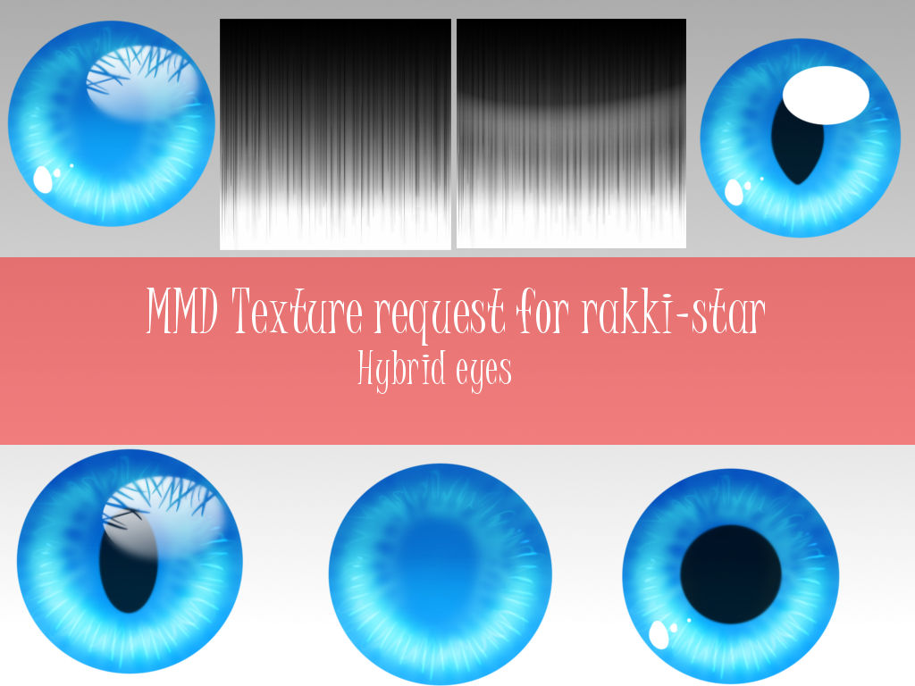 MMD texture for Rakki-star (dragon hybrid eyes) by Relomi on DeviantArt