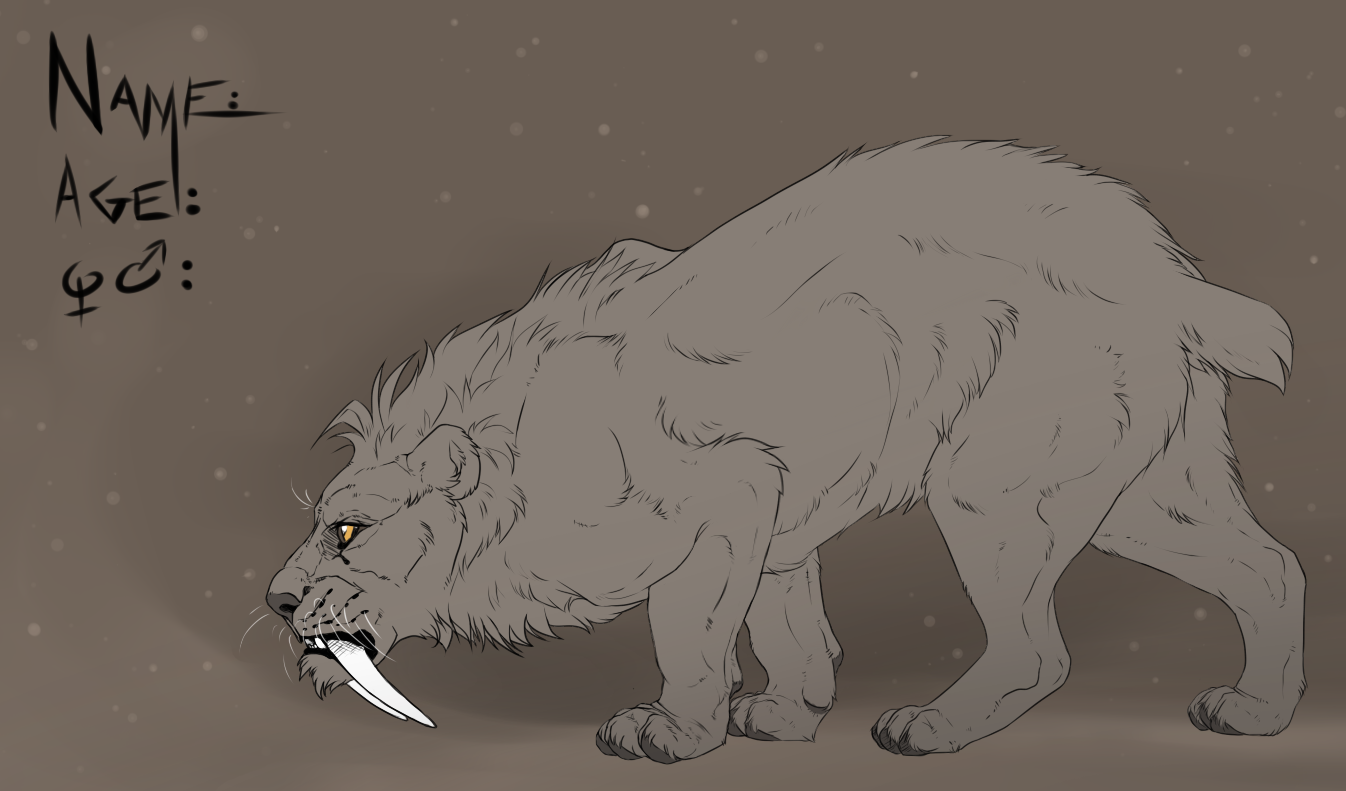 Free Smilodon Lineart by TheMauston on DeviantArt
