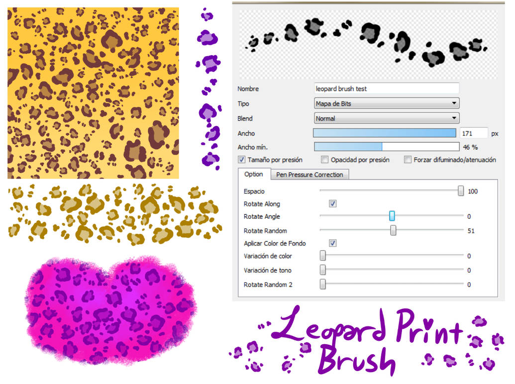Leopard Print Brush (Firealpaca) by Pespillo on DeviantArt