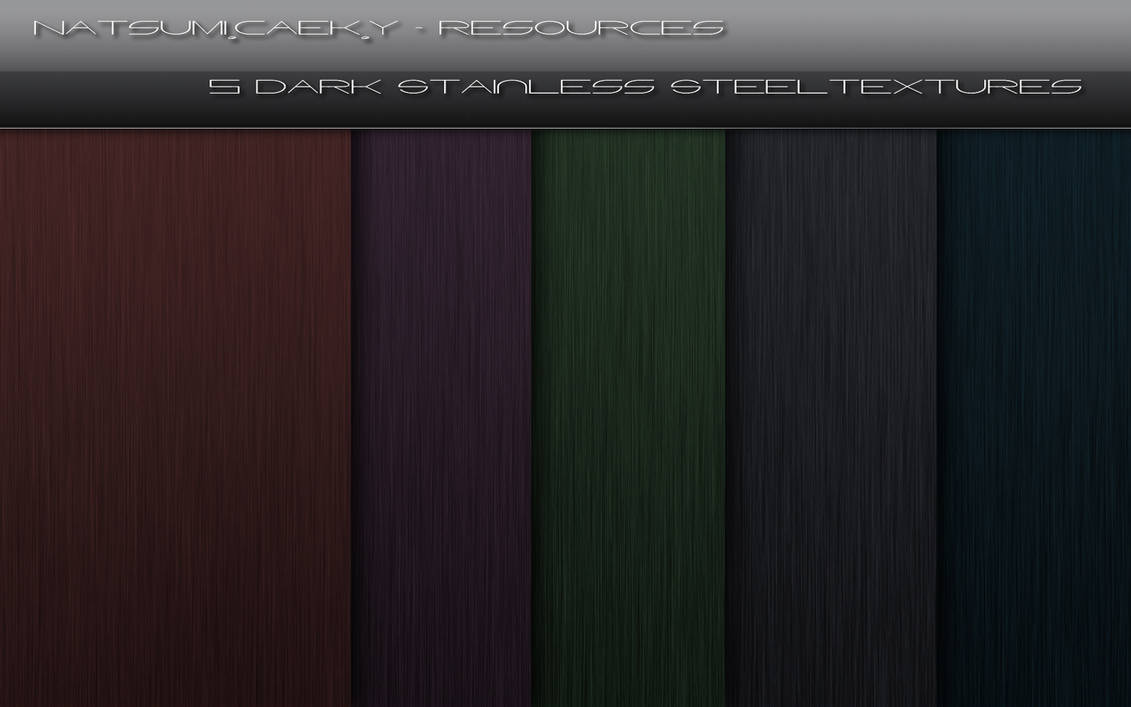 5 Dark Stainless Steel Textures by Natsum-i on DeviantArt