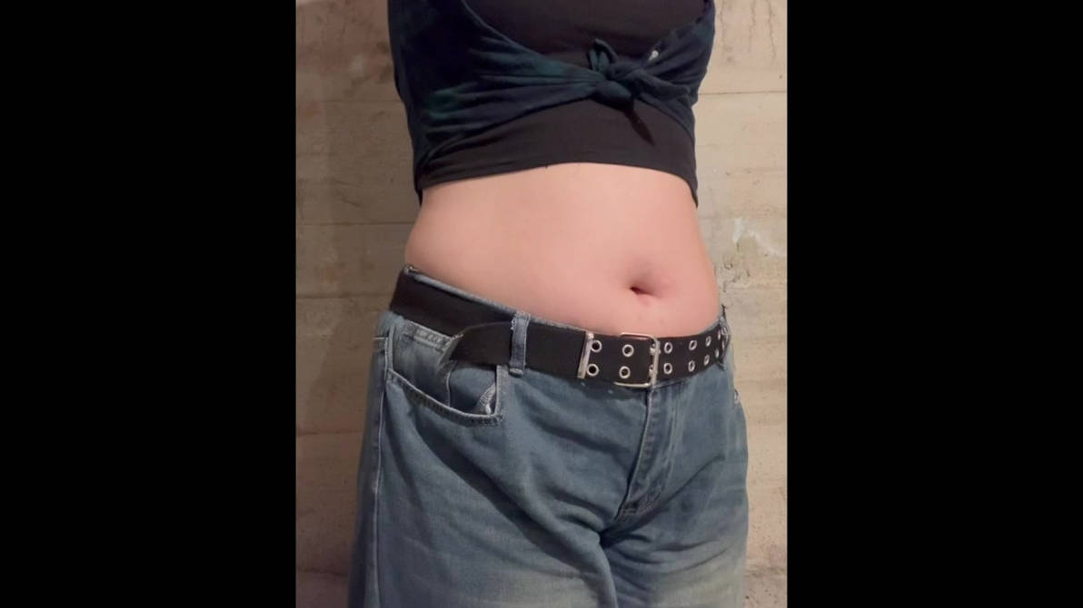 Stuffed Stomach Before By Thebellygirl On Deviantart