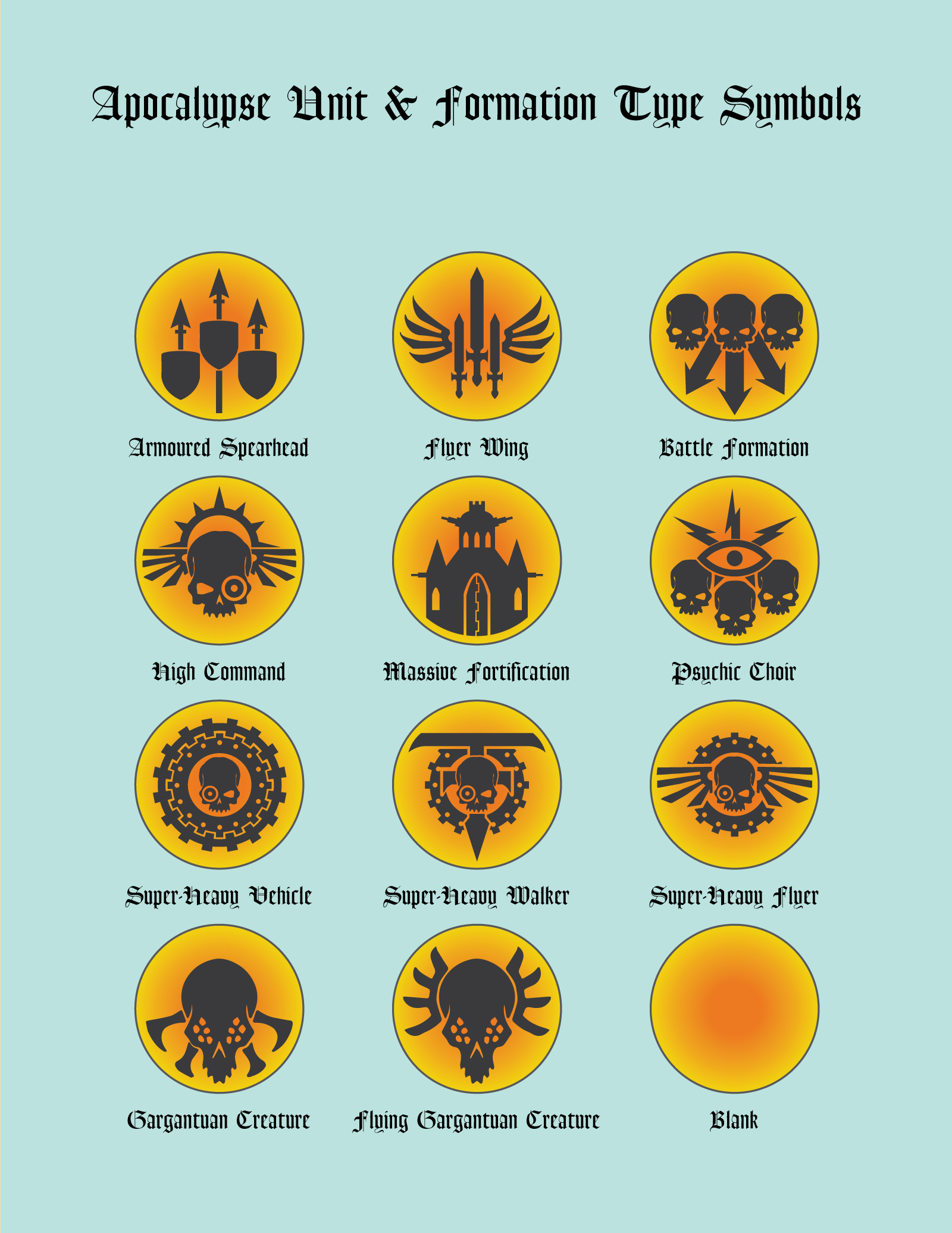Apocalypse Unit Type Symbols by J3fwt on DeviantArt