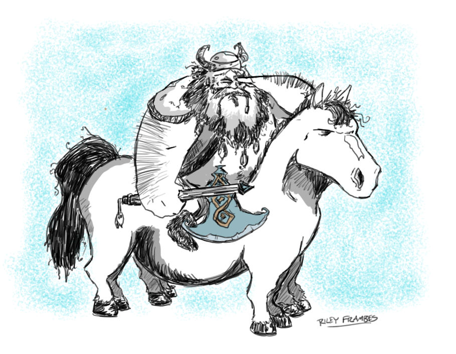 Odin and Sleipnir by rifram on DeviantArt