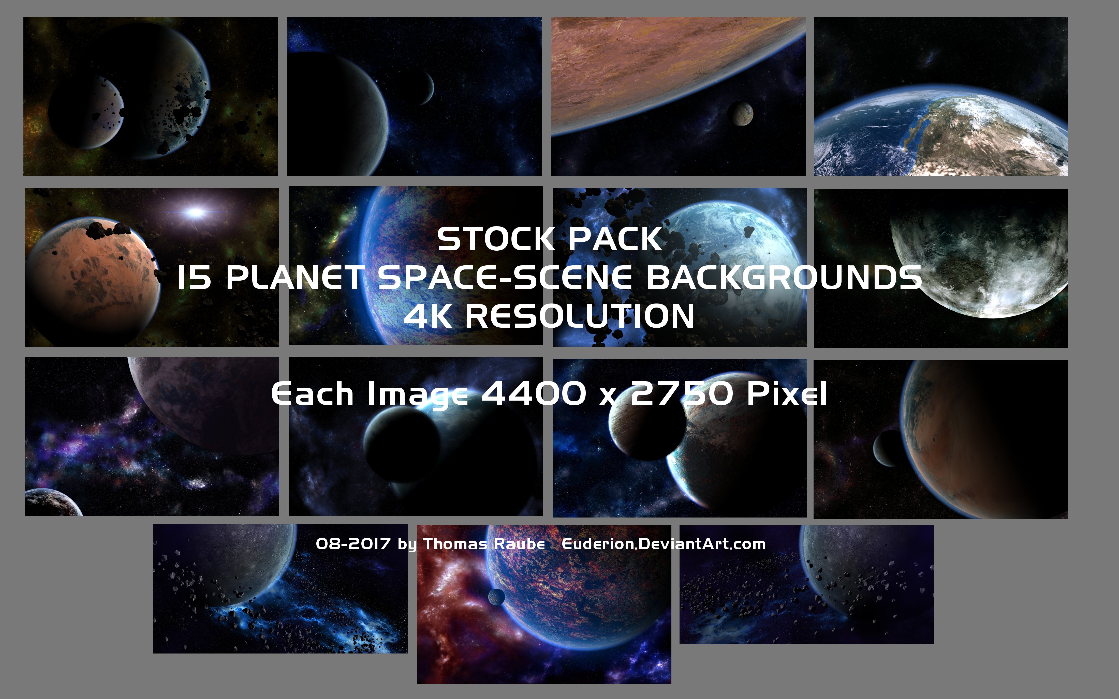 15 Space and Planet Backgrounds - Stock Pack by Euderion on DeviantArt
