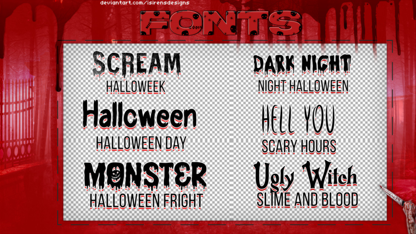 Resource 210 ~ Spooky Skeleton {Fonts} by ISirensDesigns on DeviantArt