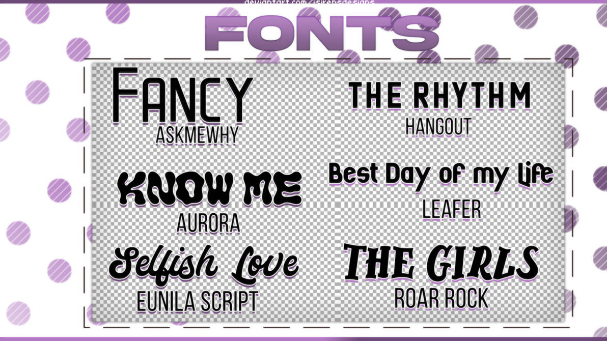 #Resource 227 ~ Fonts by ISirensDesigns on DeviantArt