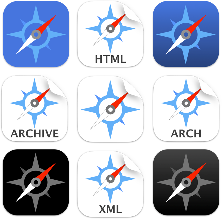 iOS style Safari icons by ChilliTrav on DeviantArt