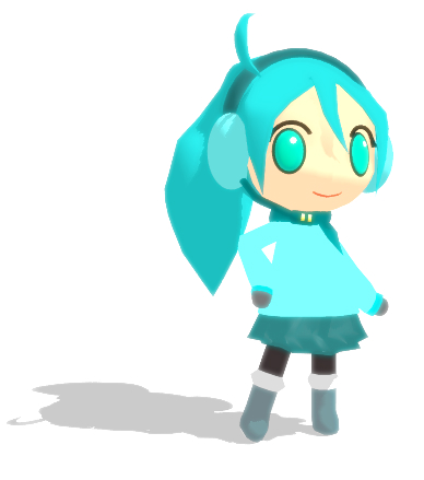 Chibi Miku (Simple Winter Outfit) DL by Aira-Melody on DeviantArt